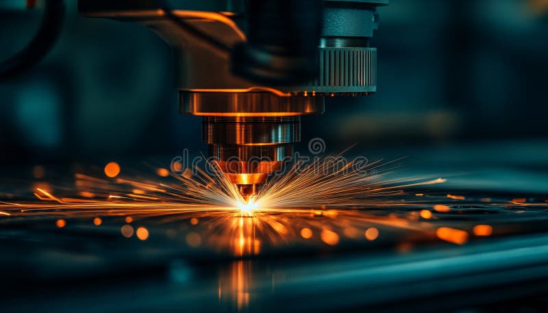 Industrial Laser Cutting, CNC Precision in Metal Fabrication, High-Tech ...