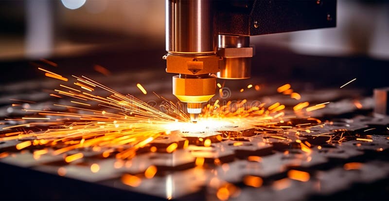 Industrial Laser Cutting Technology, Spark Flat Steel Sheet Fabrication ...