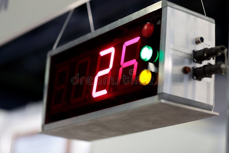Industrial Led Information Display Board Stock Photo - Image of color ...