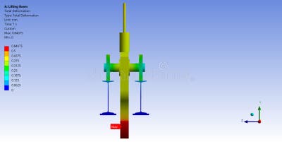 Industrial Lifting Beam for a Hydropower Project Stock Illustration ...