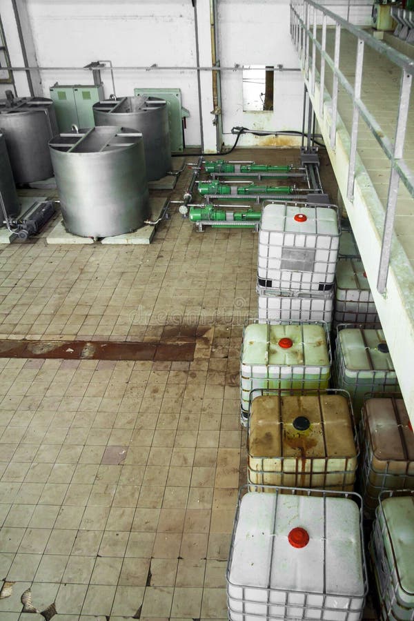 Industrial Liquid Storage Tanks Stock Image - Image of automatic ...