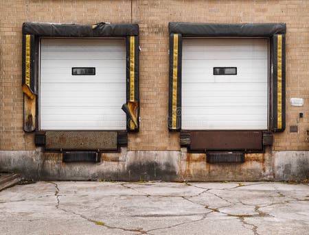 Industrial Loading Dock stock image. Image of wall, dirty - 190654313