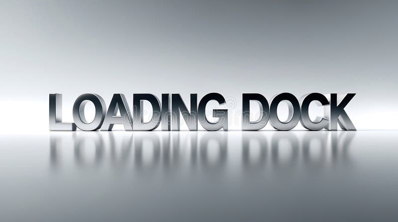 Industrial Loading Dock Sign Displayed in a Warehouse Setting with ...