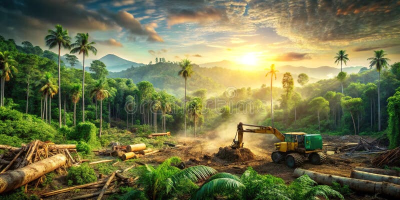 Industrial Loggings Devastating Impact Rainforest Deforestation and Its ...