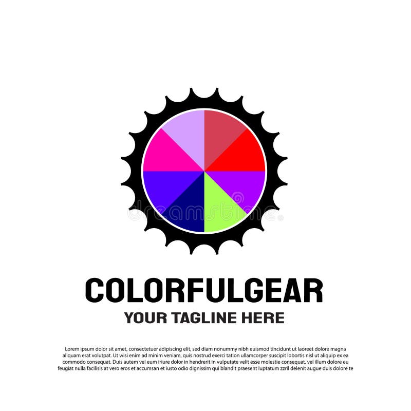 Industrial Logo with Gear Concept. Engineering and Mechanic Sign or ...