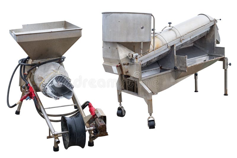 Industrial Machine for Cleaning and Sorting of Mussels Stock Photo ...