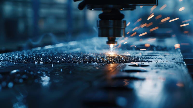 Industrial Machine Cutting Metal, Suitable for Manufacturing Concept ...