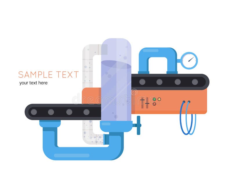 Industrial Machine.Factory Construction Equipment, Engineering Vector ...