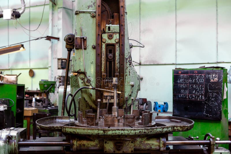 Industrial Machine in the Factory Stock Photo - Image of used, factory ...