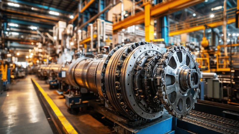 Industrial Machine in Factory Setting with Complex Machinery. Ai ...