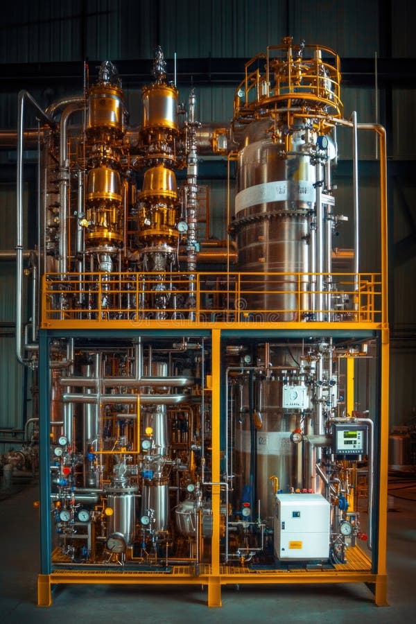 Industrial Machine Inside Building Stock Photo - Image of machine ...