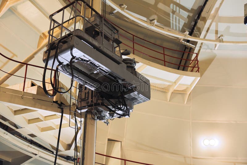 Industrial Machine Inside Spacious Factory Building with Ladder on Side ...