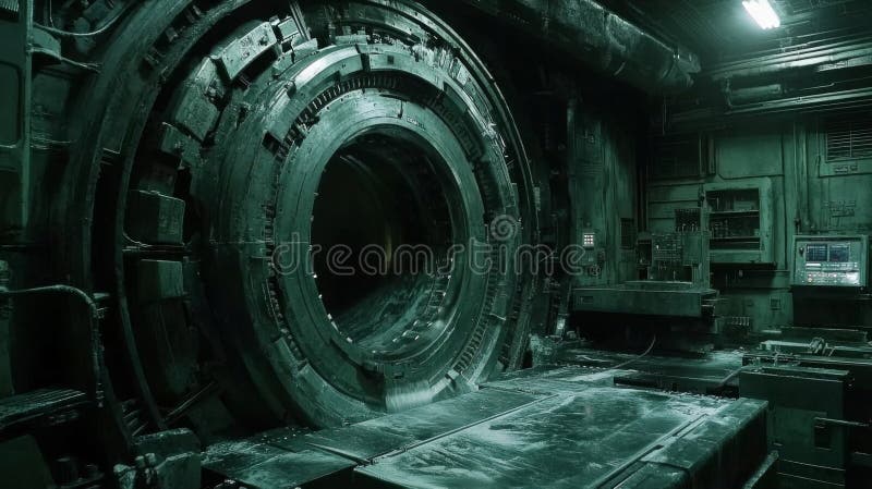 Industrial Machine Interior Massive Rotating Structure Stock ...