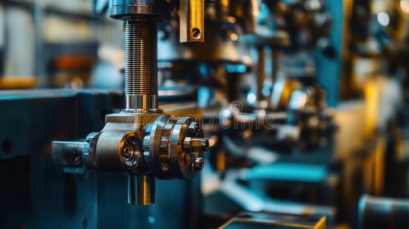 Industrial Machine Operating in Manufacturing Plant with Focus on ...