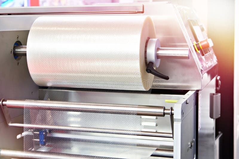 Industrial Machine for Packing in Food Industry Stock Photo - Image of ...