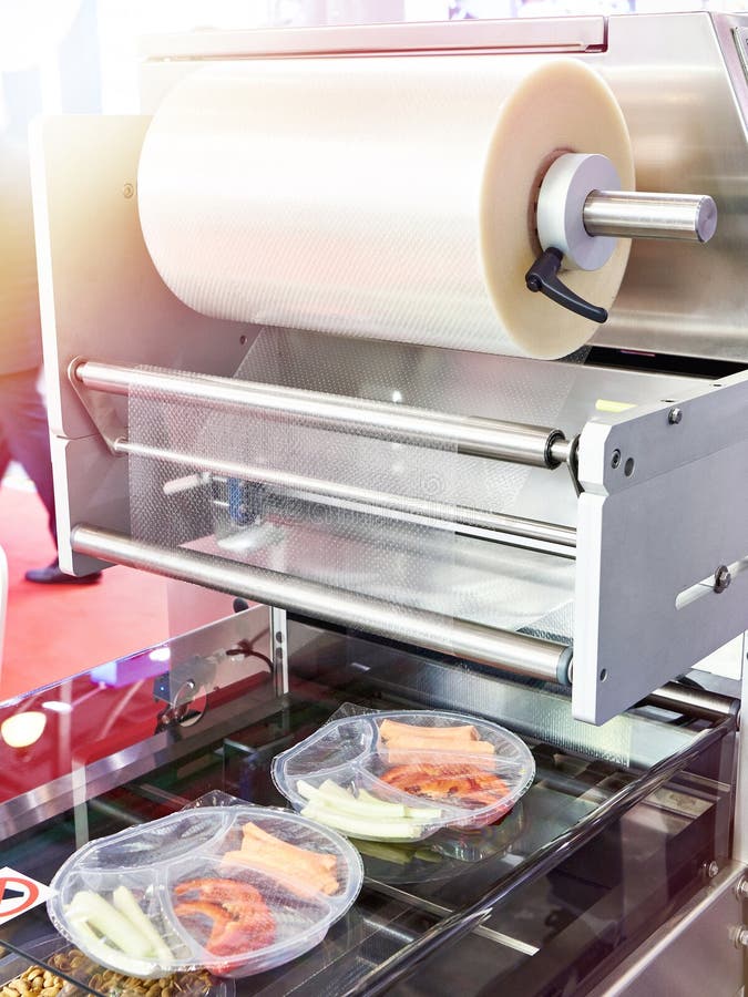 Industrial Machine for Packing in Food Industry Stock Photo - Image of ...