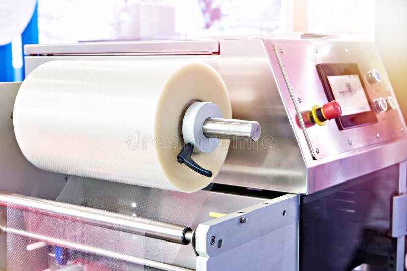 Industrial Machine for Packing in Food Industry Stock Image - Image of ...