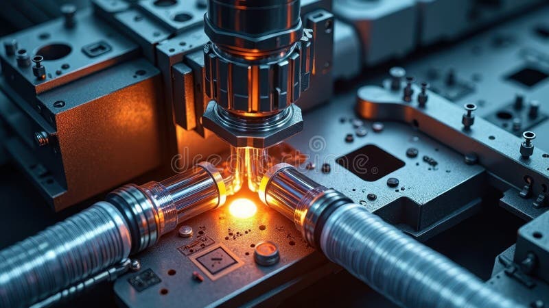 Industrial Machine Performing Precision Welding with Advanced ...