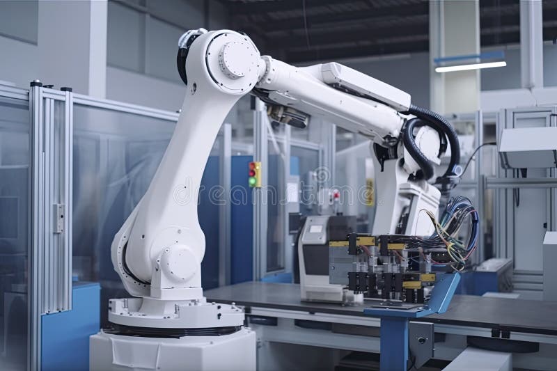 Industrial Machine Robot, Smart Modern Factory Automation Using ...