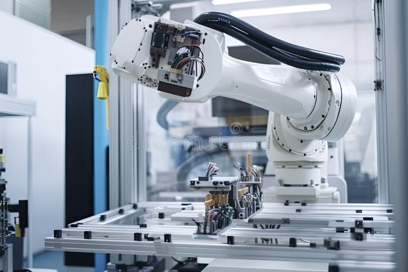 Industrial Machine Robot, Smart Modern Factory Automation Using ...