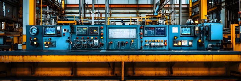 Industrial Machine in Warehouse Setting Stock Illustration ...