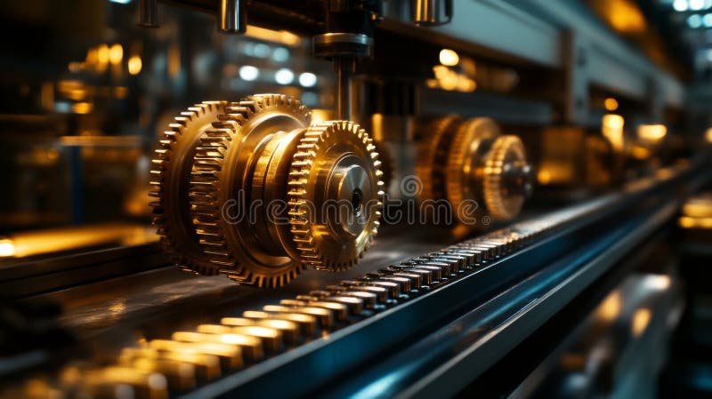 Industrial Machinery Gears Precision Engineering Components Stock ...