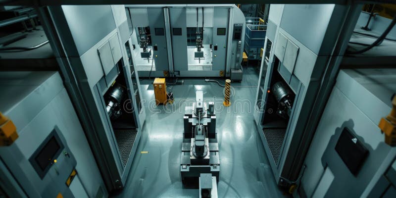 Industrial Machinery Inside Factory Stock Photo - Image of mechanical ...