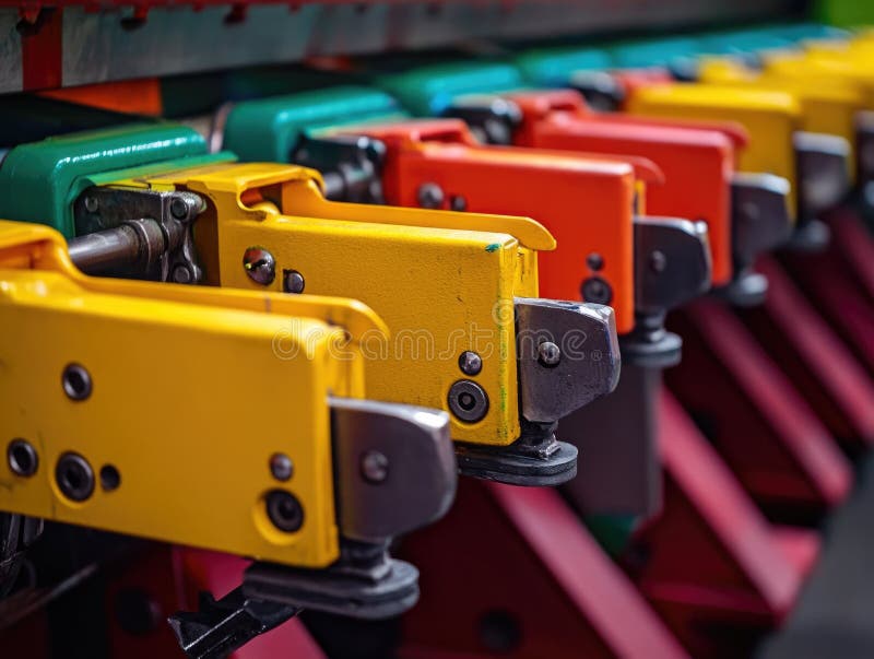 Industrial Machinery Line stock image. Image of green - 378295259