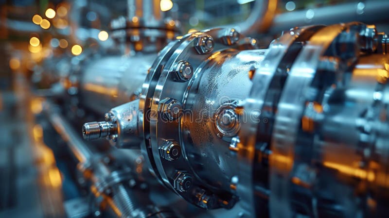 Industrial Machinery with Metallic Components - Generative Ai Stock ...