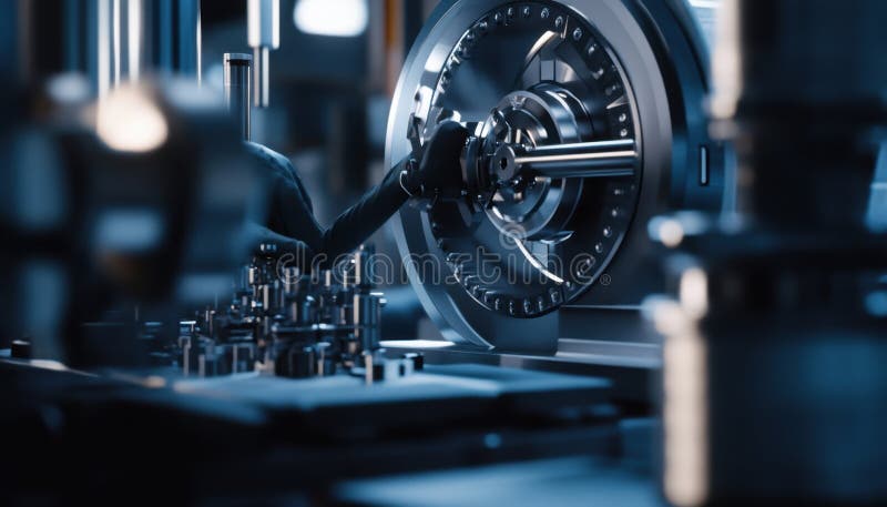 Industrial Machinery Performing Precision Assembly in a Modern ...