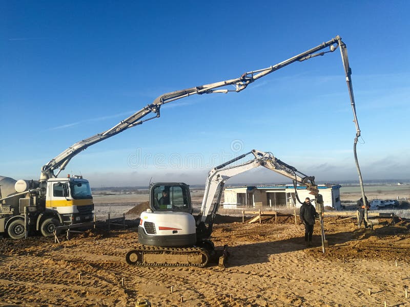 Industrial Machines in the Construction Site Editorial Photography ...