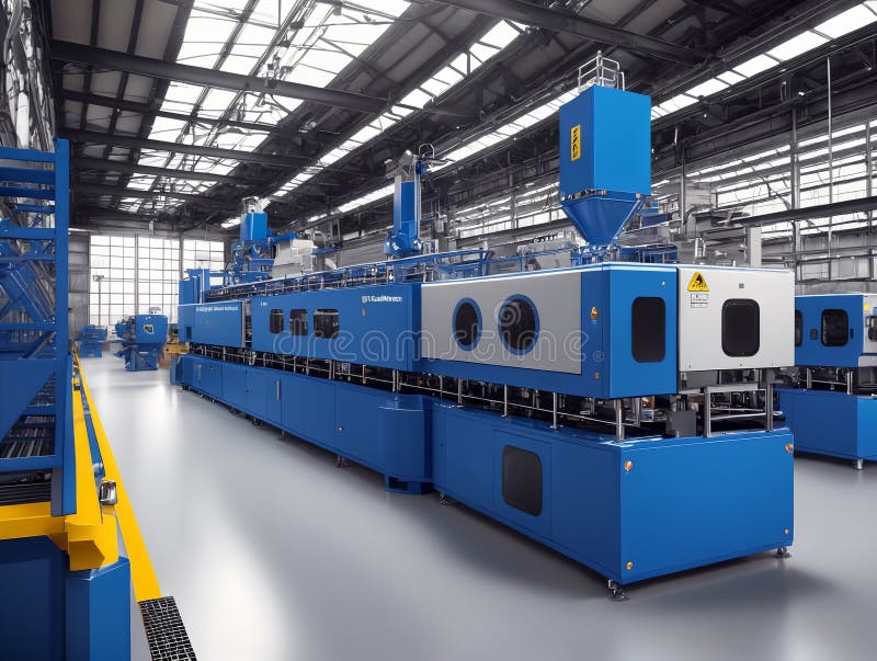 Industrial Machines on Territory of Workshop of Machine-building Plant ...