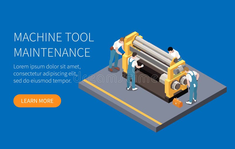 Industrial Maintenance Engineer Technician Isometric Flowchart Stock ...