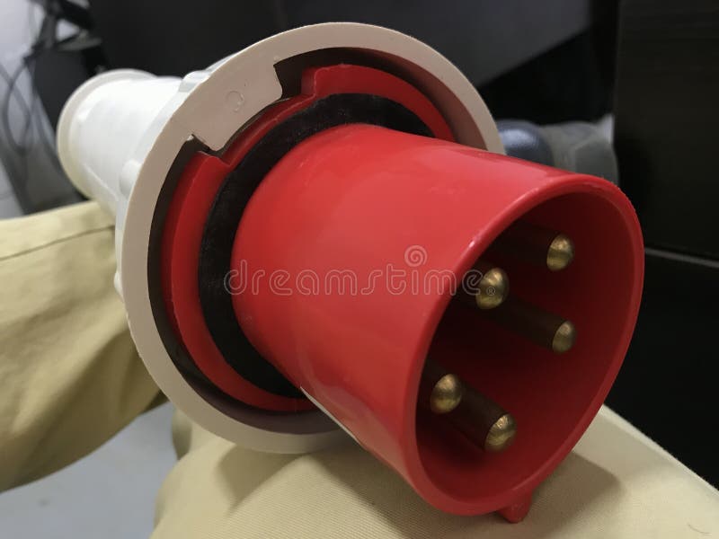 Industrial Male Socket for Electrical Connection for an Plant Work ...