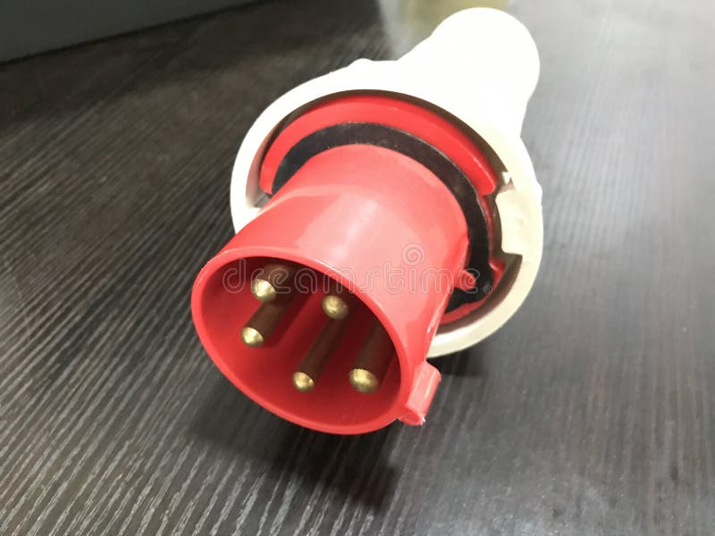 Industrial Male Socket for Electrical Connection for an Plant Work ...