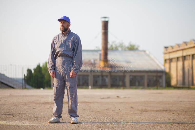 Industrial Manufacturing Factory Worker Posing Stock Photo - Image of ...