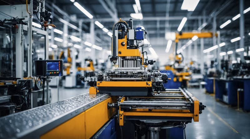 Industrial Manufacturing Setup with Advanced Machinery and Automation ...