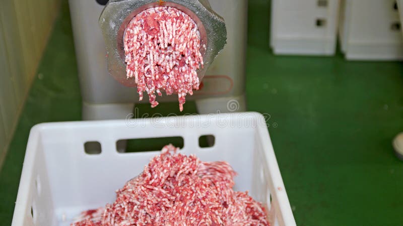Industrial Meat Grinder Close Up Stock Photo - Image of hamburger ...