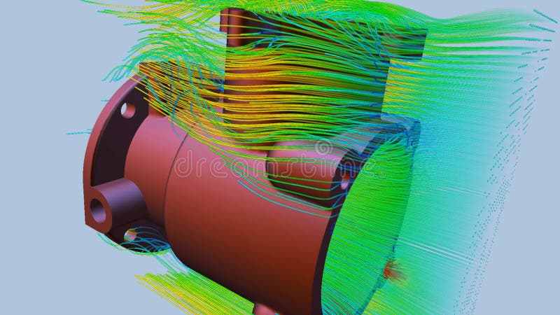 Industrial Mechanical Branch Airflow Simulation - CFD Simulation Computational Fluid Dynamics ...