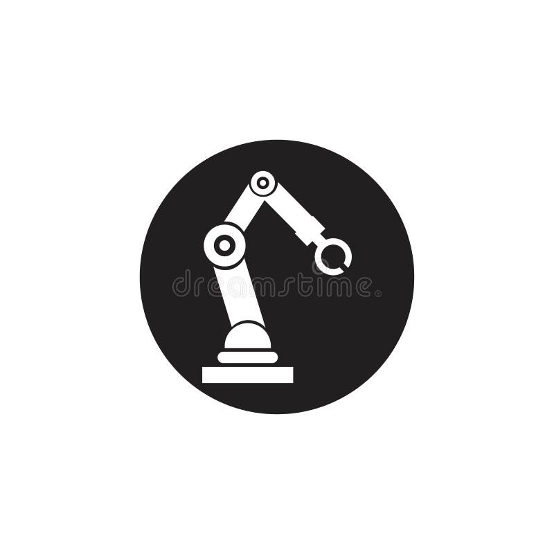 Industrial Mechanical Robot Arm Vector Icons Stock Vector ... Industrial Mechanical Robot Arm Vector Icons Stock Vector ...