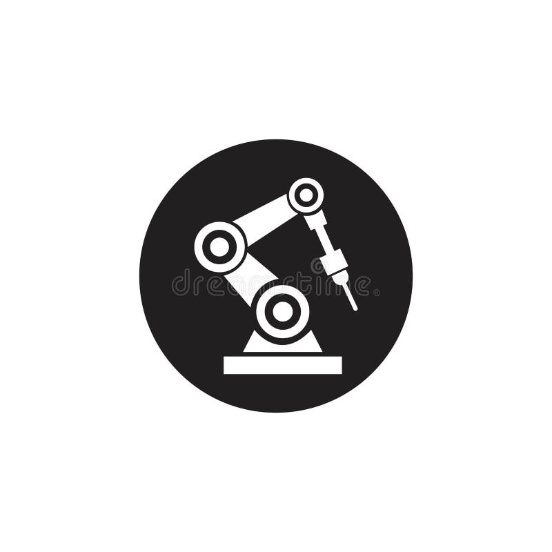 Industrial Mechanical Robot Arm Vector Icons Stock Vector ... Industrial Mechanical Robot Arm Vector Icons Stock Vector ...