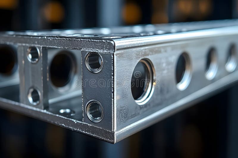 Industrial Metal Beam with Holes for Construction Projects and ...