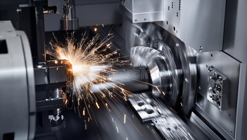 Industrial Metal Grinding Machine Sparks and High Quality Image Stock ...