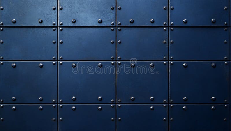 Industrial Metal Panel Texture with Rivets Stock Illustration ...