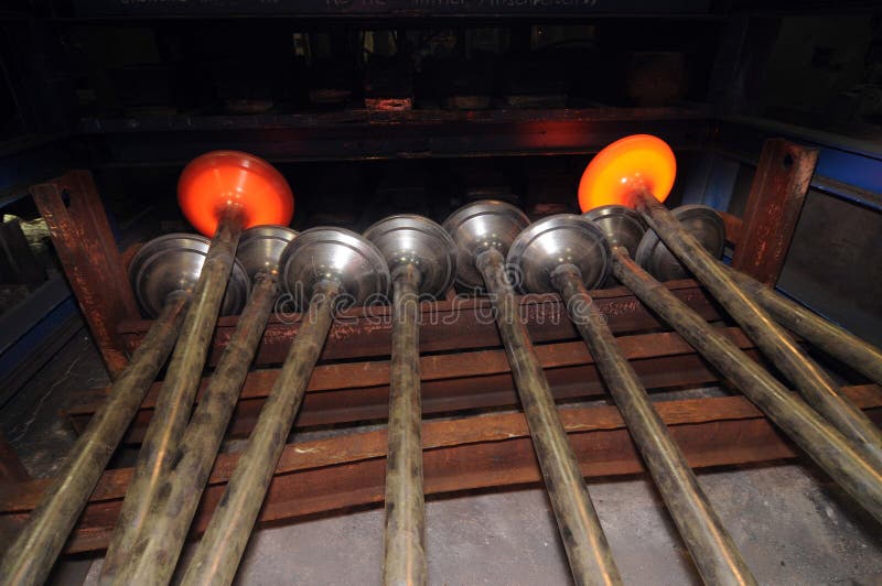 Industrial Metal Processing in the Forge Stock Photo - Image of mass ...