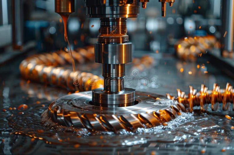 Industrial Metal Processing with a Large Milling Cutter Disc for ...