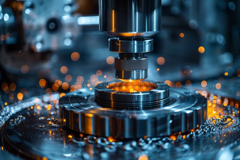 Industrial Metal Processing with a Large Milling Cutter Disc for ...