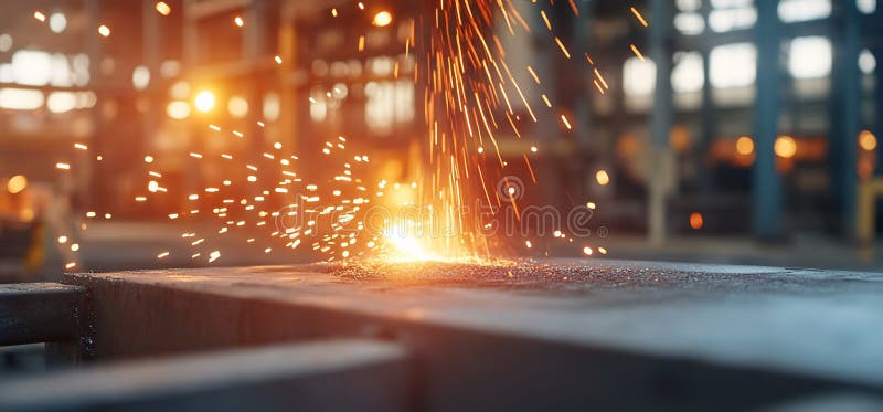 Intense Sparks Flying from Metal Welding on a Forge – Craftsmanship in ...