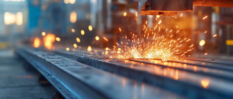 Intense Sparks Flying from Metal Welding on a Forge – Craftsmanship in ...