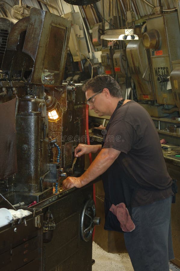 Metal worker stock image. Image of operating, engineering - 22991849